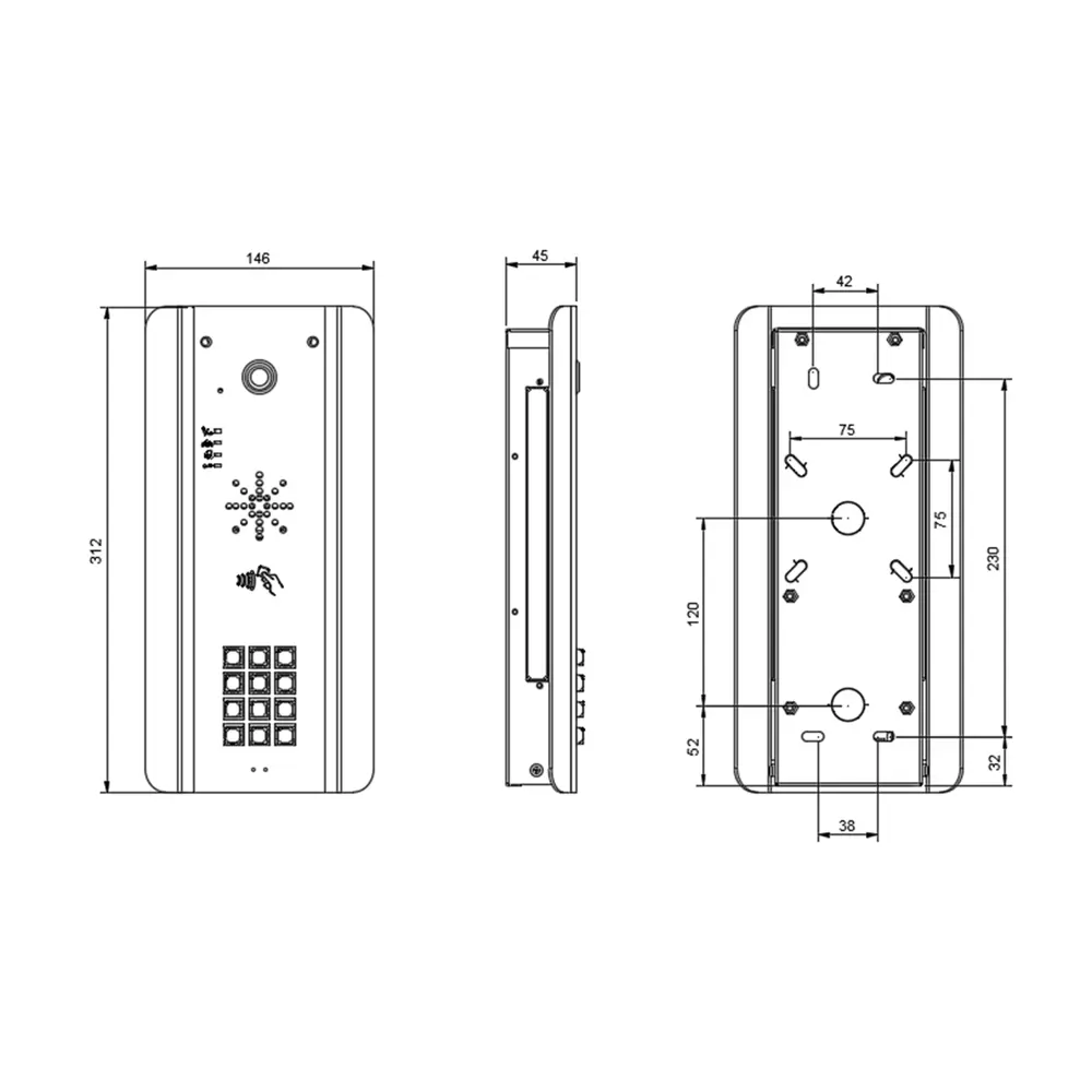 GSM audio intercom met code + badge | PrimE-ABK | Porteq Website